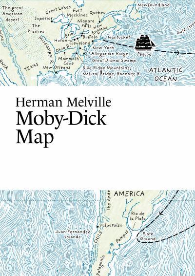 Herman Melville, Moby-Dick Map - Dubray Books