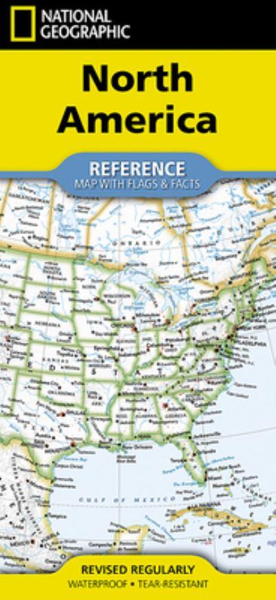 National Geographic North America Map (Folded With Flags and Facts ...